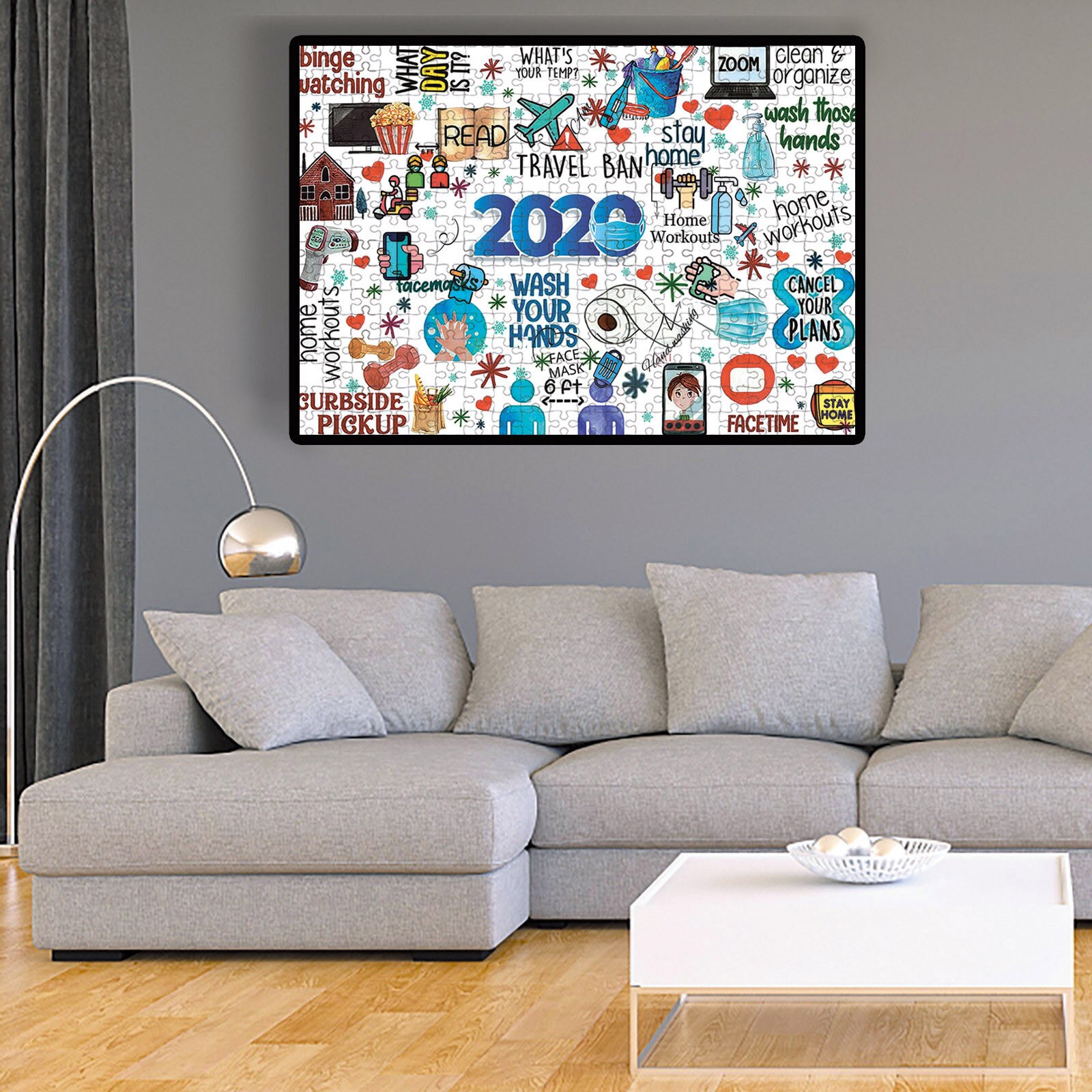 100 Pieces Paper Puzzles For Adults Kids Commemora... – Grandado