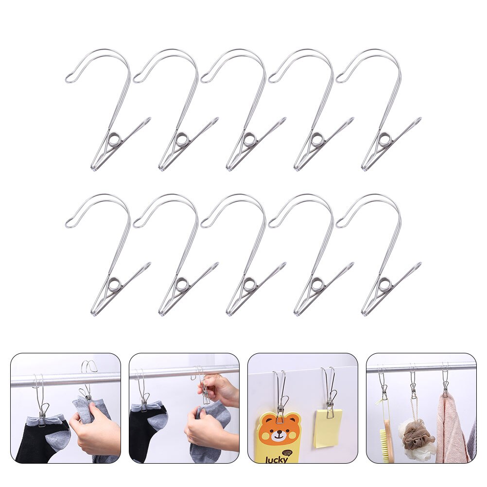 10Pcs Multifunctionele Kleding Clips Winddicht Sok... – Vicedeal