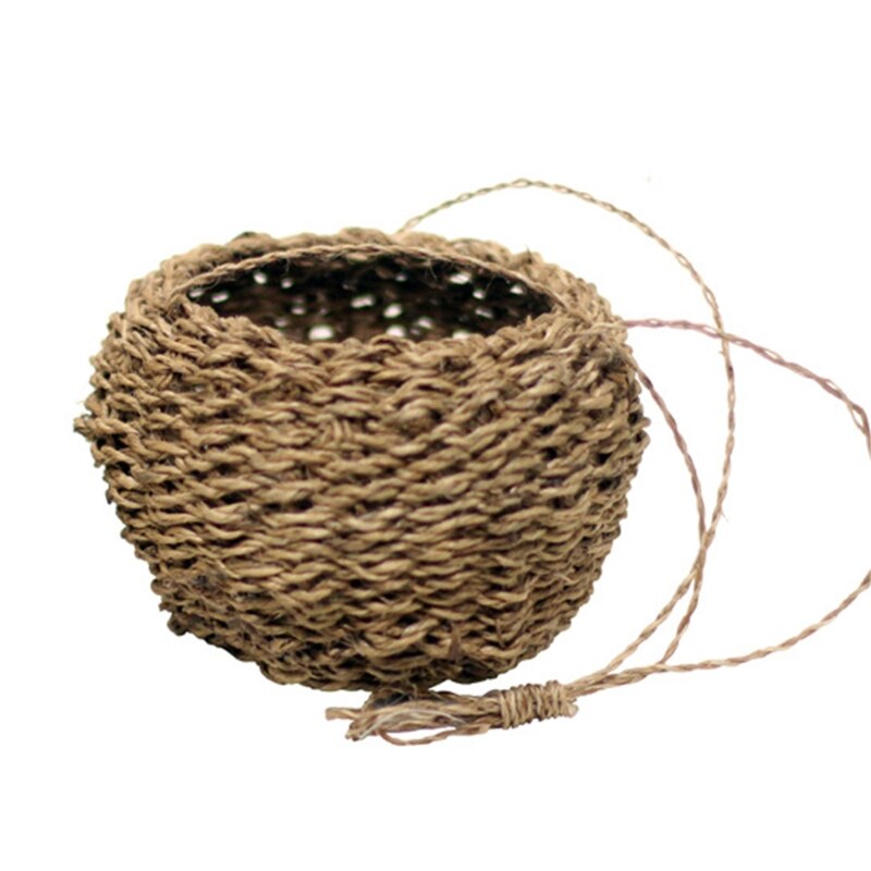 Garden Plant Storage Basket Jute Rope Hanging Plan... – Grandado
