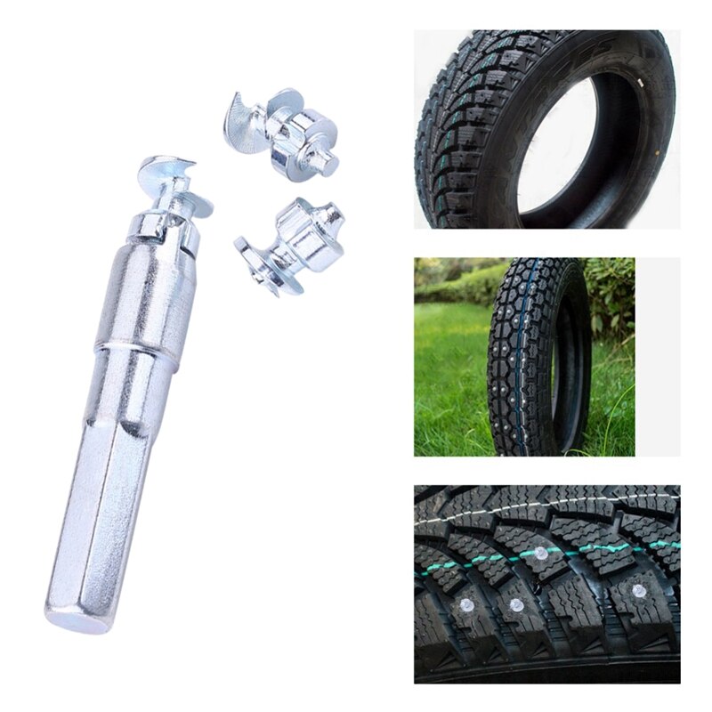 100 stk hjulhjulskruer vinter sne dæk pigge med ær... – Vicedeal