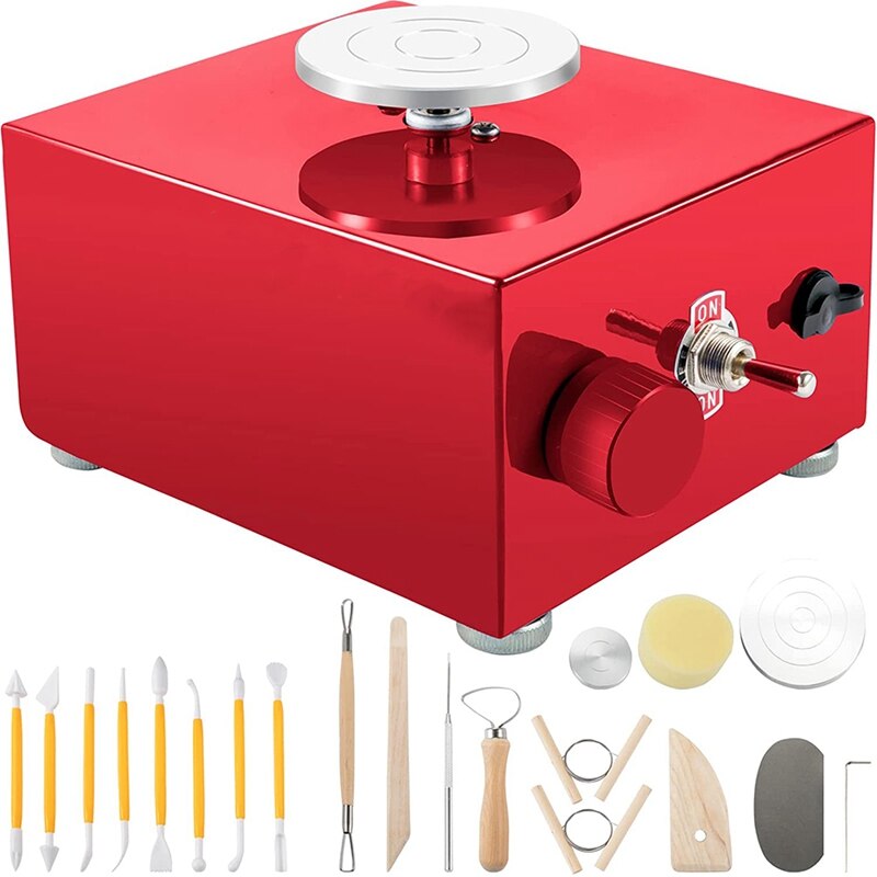 Mini Pottery Wheel 30W Ceramic Wheel Adjustable Sp... – Vicedeal