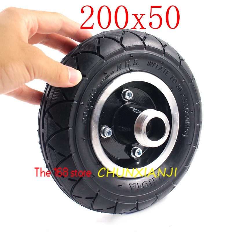 200x50 wheel tyre Electric Scooter Tyre With Wheel... – Grandado