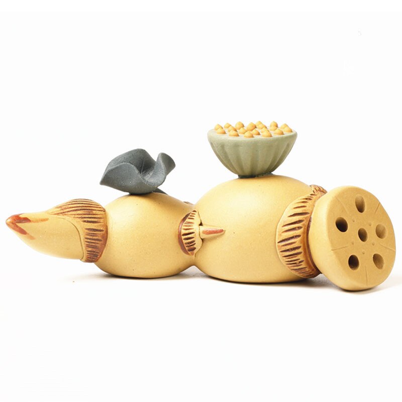 Handmade Zisha Tea Pet Lotus Root Sculpture Crafts... – Grandado