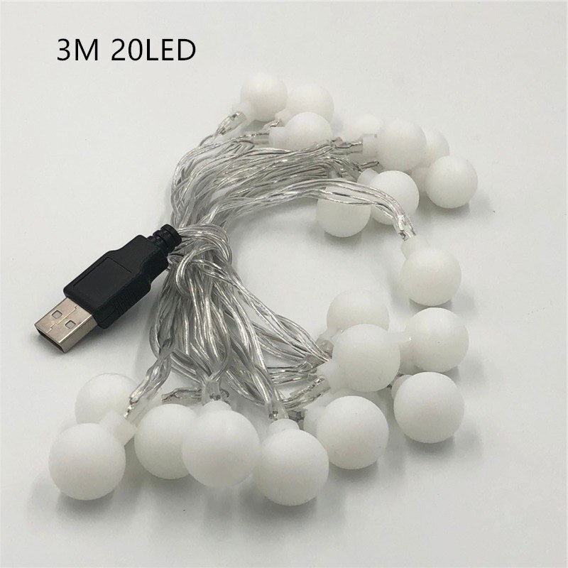 2m 20 led guirlande usb 5v kugle fe string lys til... – Vicedeal