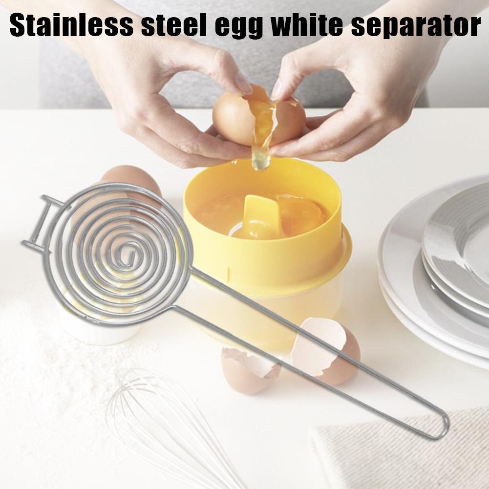 Round Funnel Egg Separator Steel Long Handle Tools... – Grandado