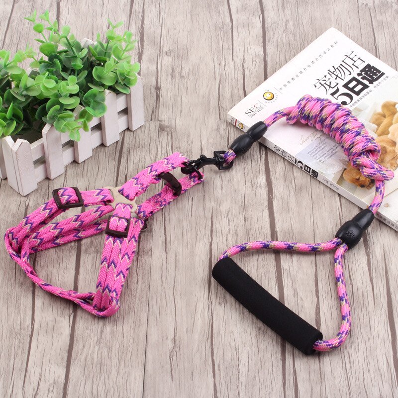 Pet Supplies Leash Set Dog Harness Nylon Pet Leash... – Grandado
