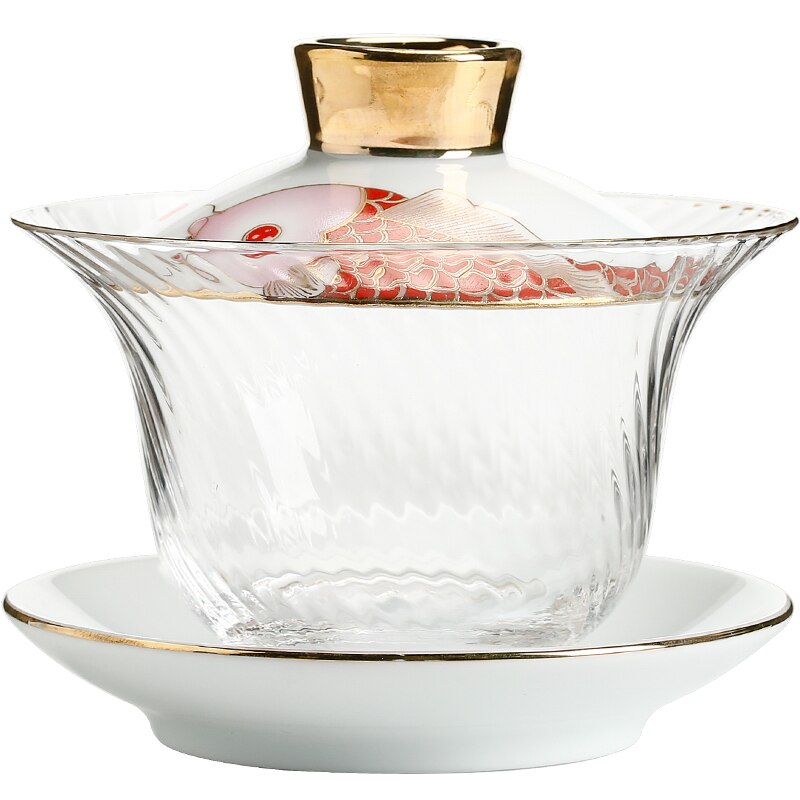 Borosilikat glass kopp bolle sett kinesisk porsele... – Grandado