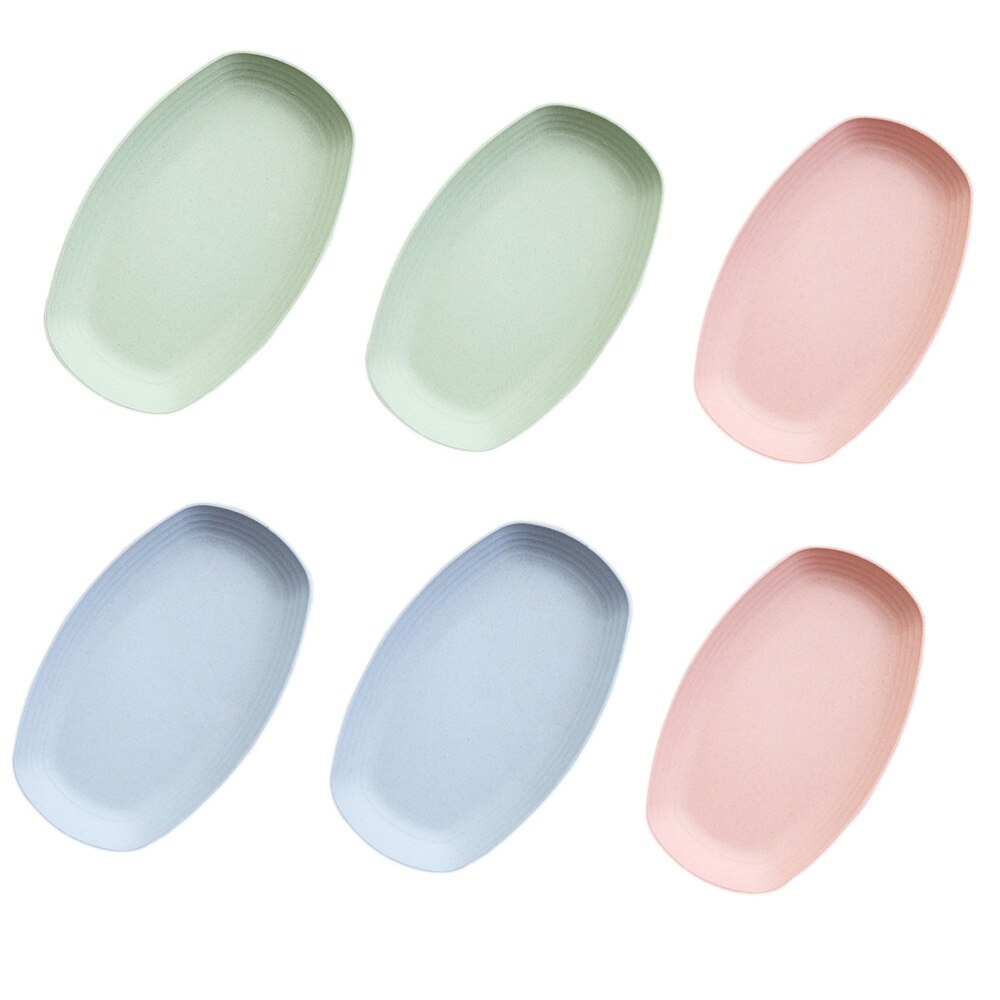 6pcs Food Plates Oval Dessert Plates Fruit Plates ... – Grandado