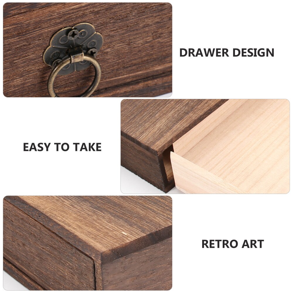 1 Set of High Grade Tea Box Vintage Tea Drawer Pu'... – Vicedeal