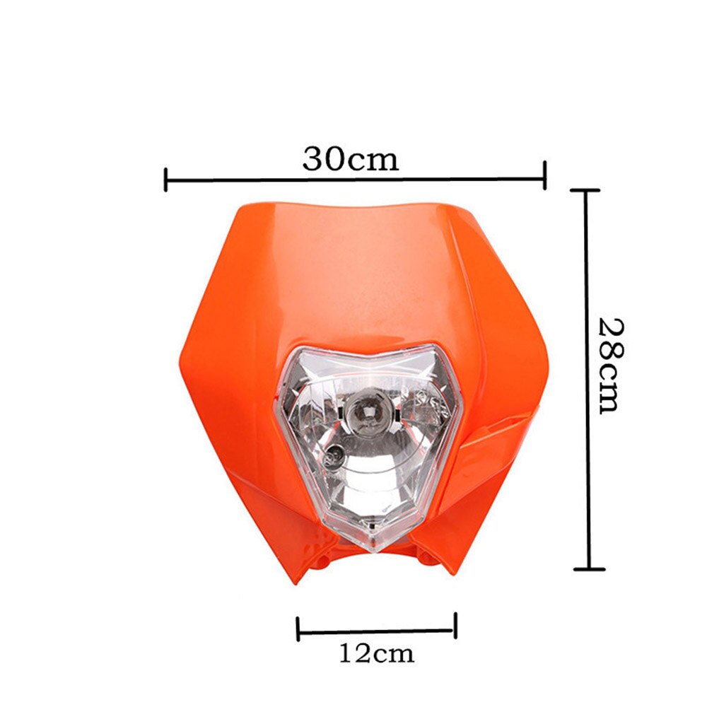 Orange Motocross Headlight Enduro Supermoto Dirt B... – Grandado