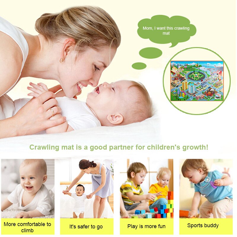 Baby Crawling Play Mat Climb Pad Double-Side Fruit... – Vicedeal