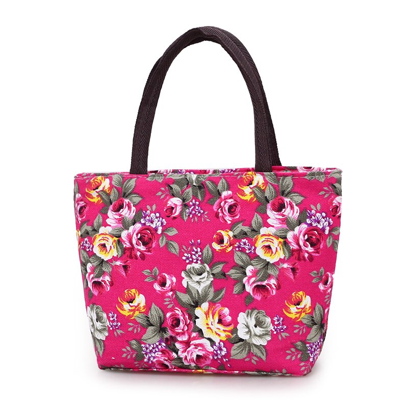 Women Floral Print Tote Purse Large Capacity Canva... – Grandado