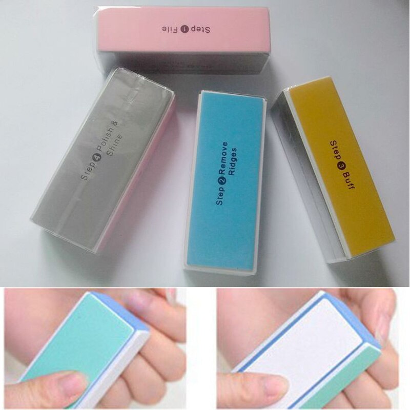 4pcs Nail Art Polishing Buffer Block, 4 Sides Buff... – Vicedeal