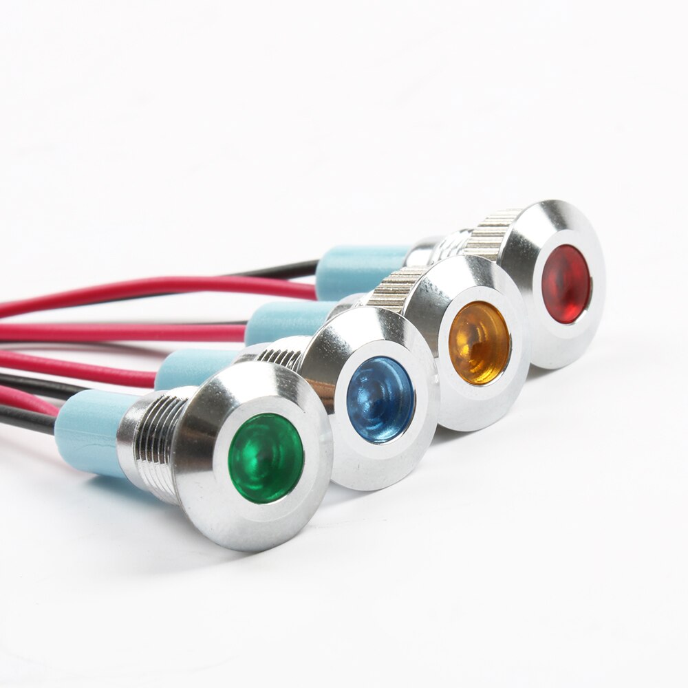 LED Metalen lampje 8mm waterdichte Signaal lamp do... – Vicedeal