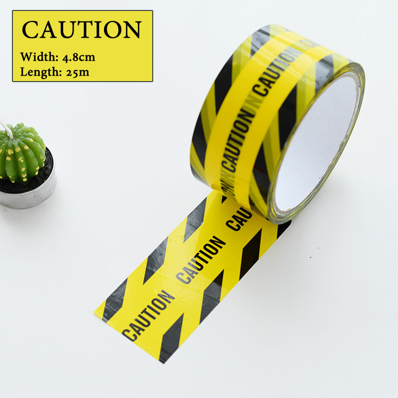 1 Roll 48Mm * 25M Opp Waarschuwing Tape Gevaar Voo... – Grandado