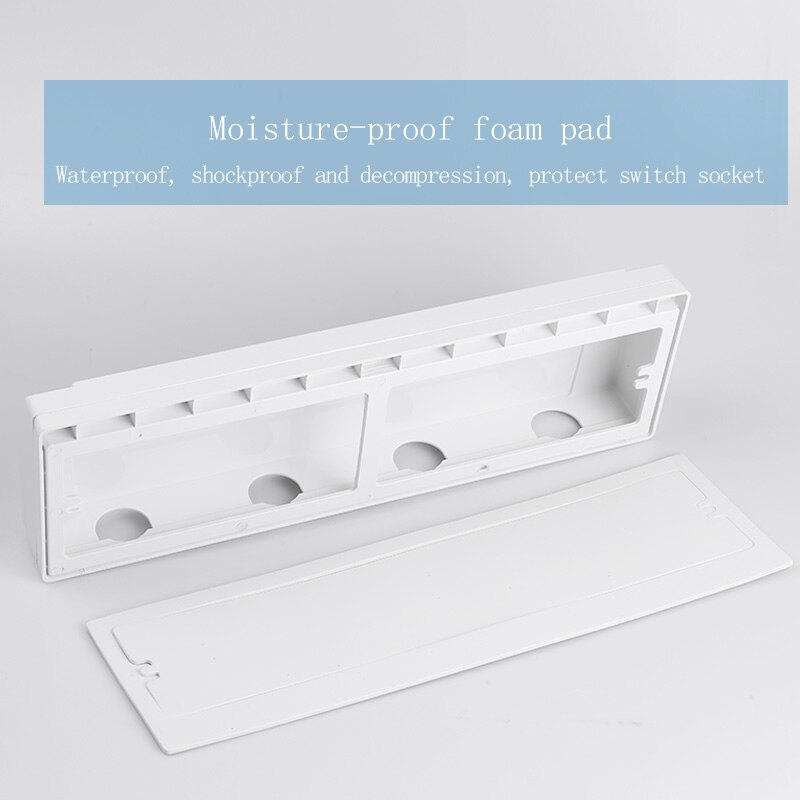 86 type one-piece socket four-piece waterproof box... – Grandado