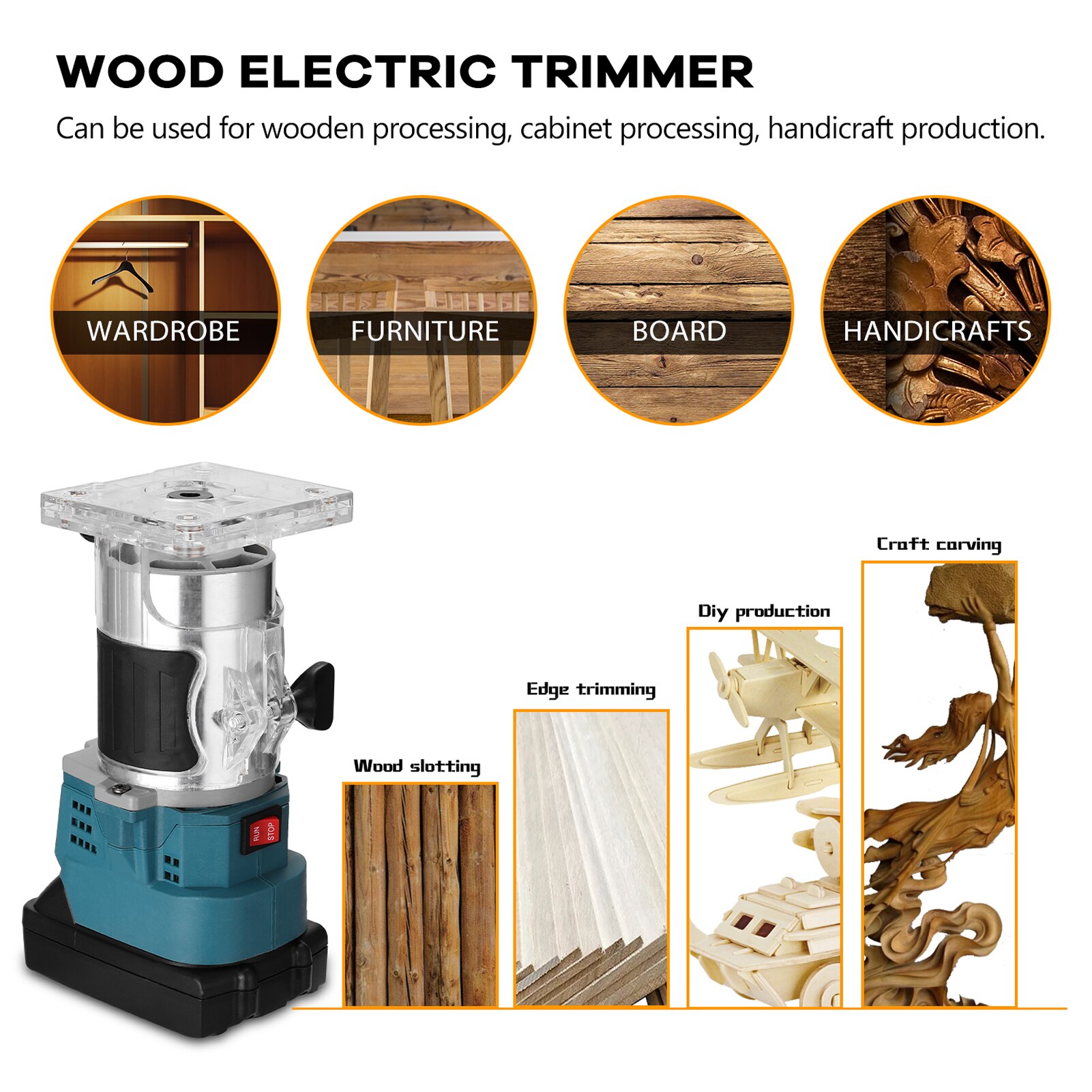 Houtbewerking Elektrische Trimmer Hout Frezen Grav... – Grandado