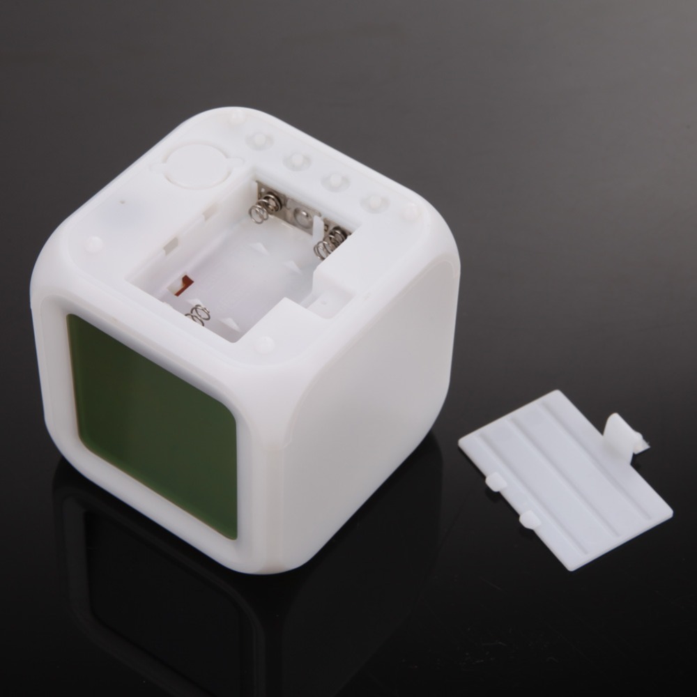 7 Color Glowing Change Alarm Clock Digital Clock T... – Grandado