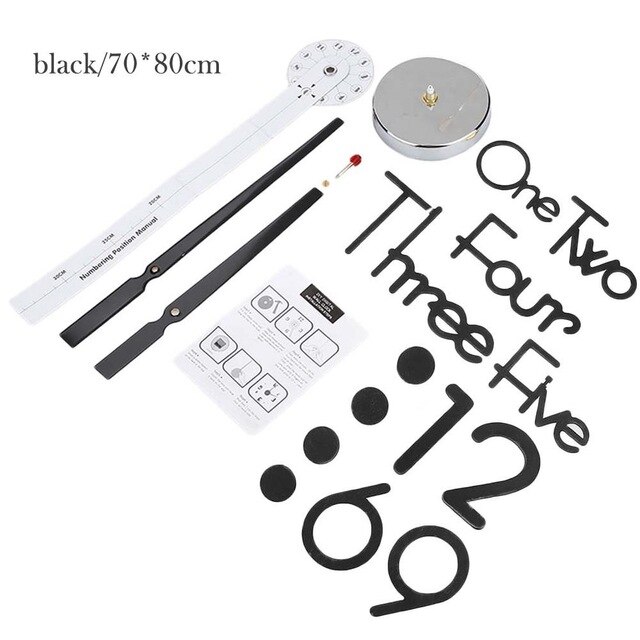 3 Color Modern Cool Mirror Wall Clock Wall Clock S... – Grandado