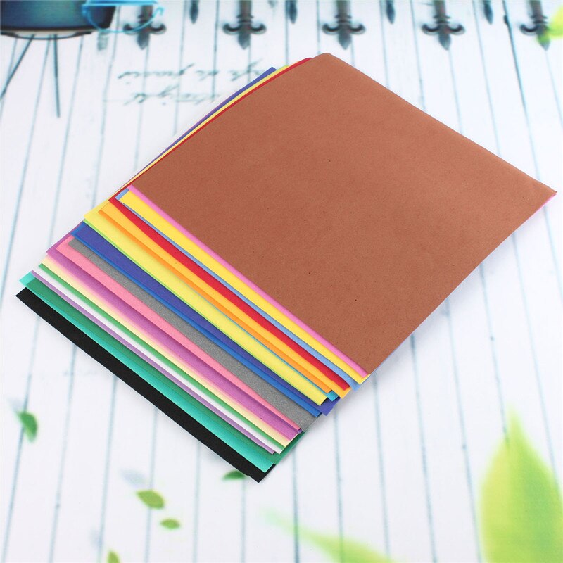 24pcs/lot Multicolor Sponge Foam Paper Thick Fold ... – Grandado