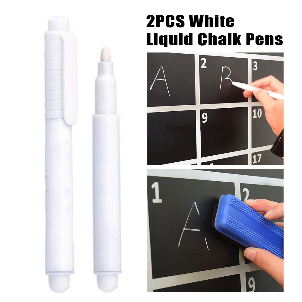 2pcs Dust Free For Blackboard Non Toxic White Liqu... – Grandado