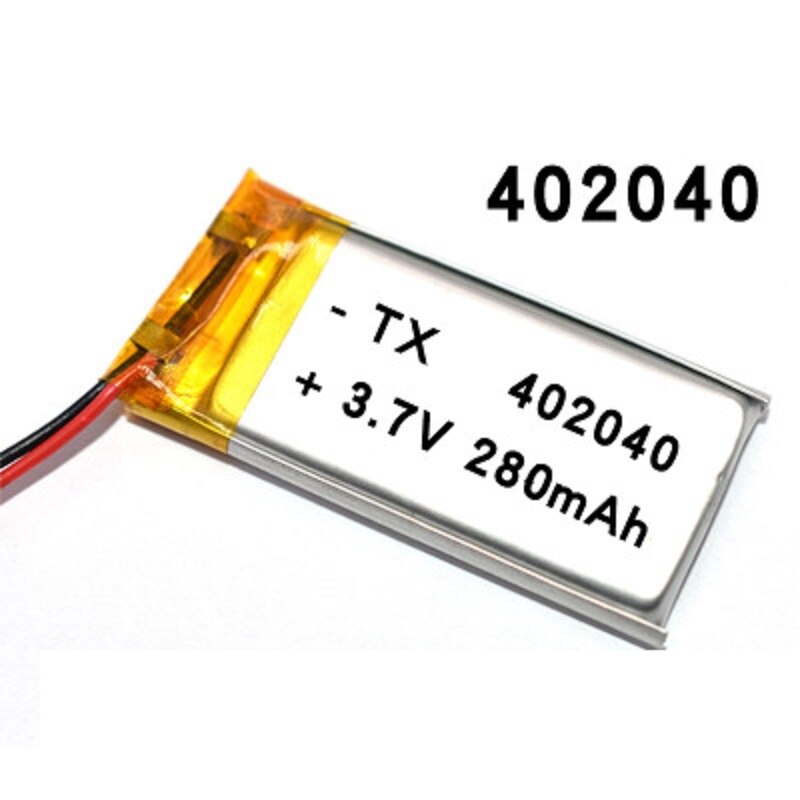 Rechargeable 3.7V 280mAh 402040 Battery Lipo cells... – Vicedeal