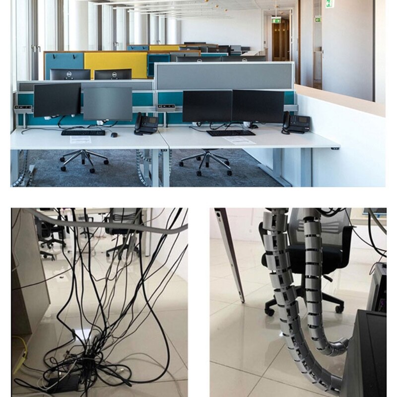 Cable Management Sleeve Organizer Cord Wire Wrap C... – Vicedeal