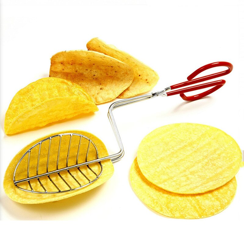 Taco Shell Maker Press Tortilla Fryer Tongs Plated... – Grandado