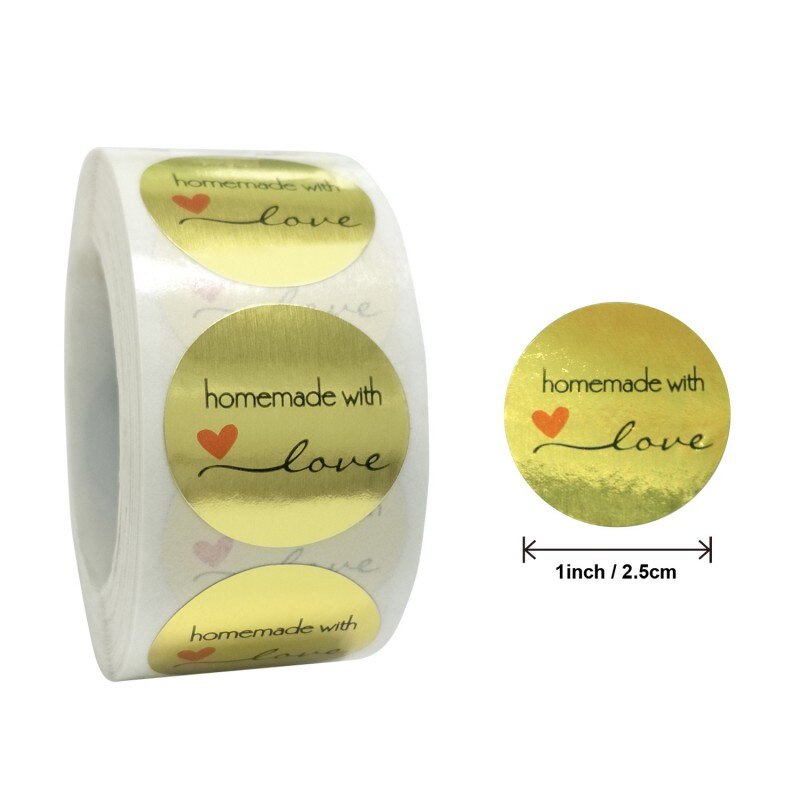 Golden Paper Label Stickers Gold Thank You Sticker... – Vicedeal