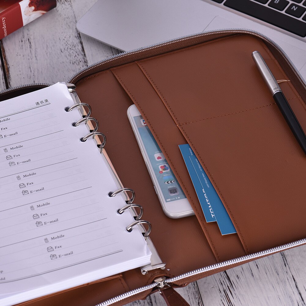 PU Leather Business Portfolio Holder Organizer Fol... – Grandado
