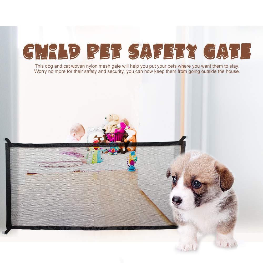 Dog Cat Fences Portable Foldable Mesh Safe Guard I... – Grandado