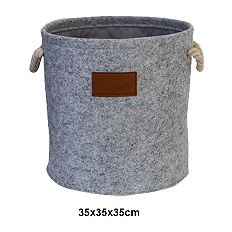 Foldable Laundry Basket Organizer Grey Felt Storag... – Vicedeal