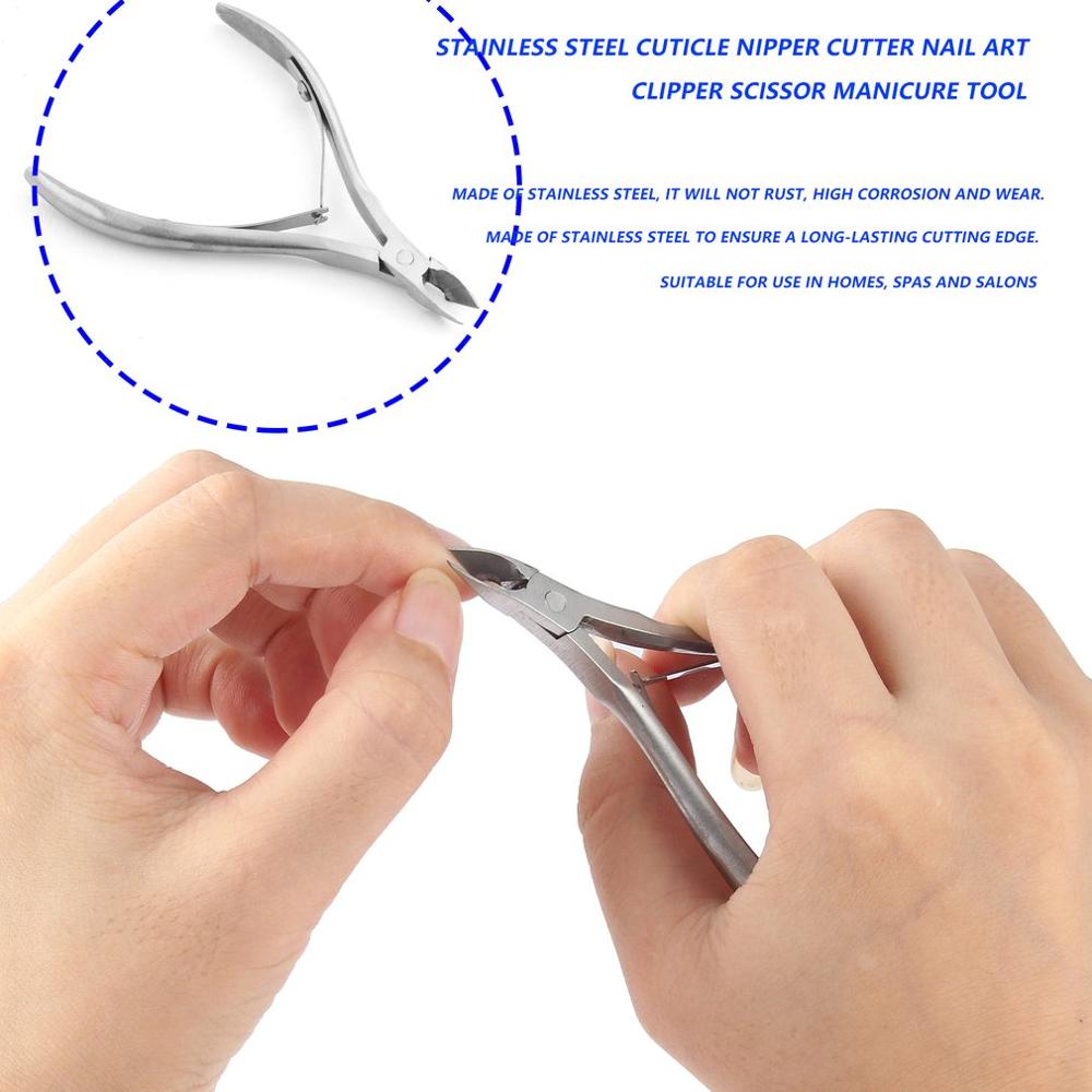 1pc Stainless Steel Cuticle Nipper Cutter Nail Art... – Grandado