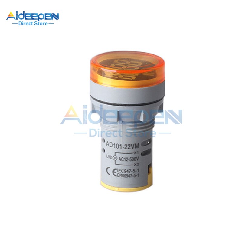 22MM AC 20-500V Round Mini LED Digital Display AC ... – Vicedeal