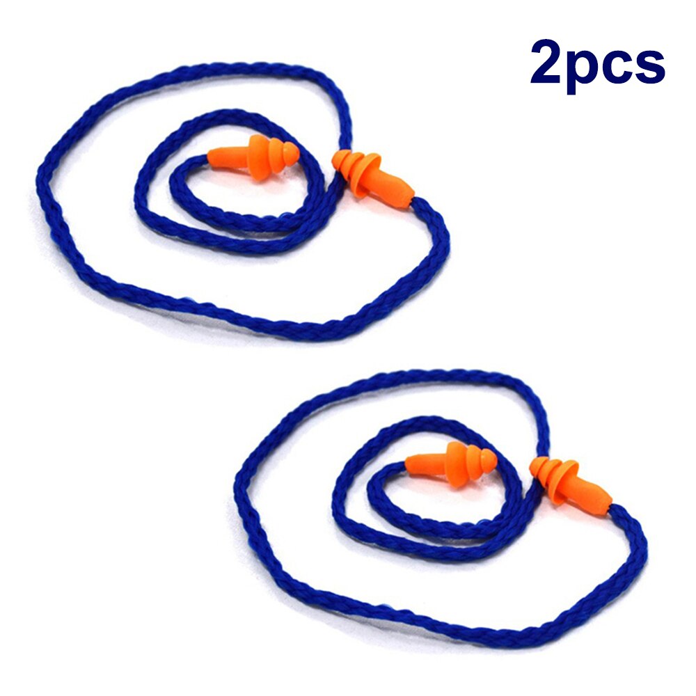 ESCAM 1/2/5/10pcs Soft Silicone Corded Ear Plugs e... – Grandado