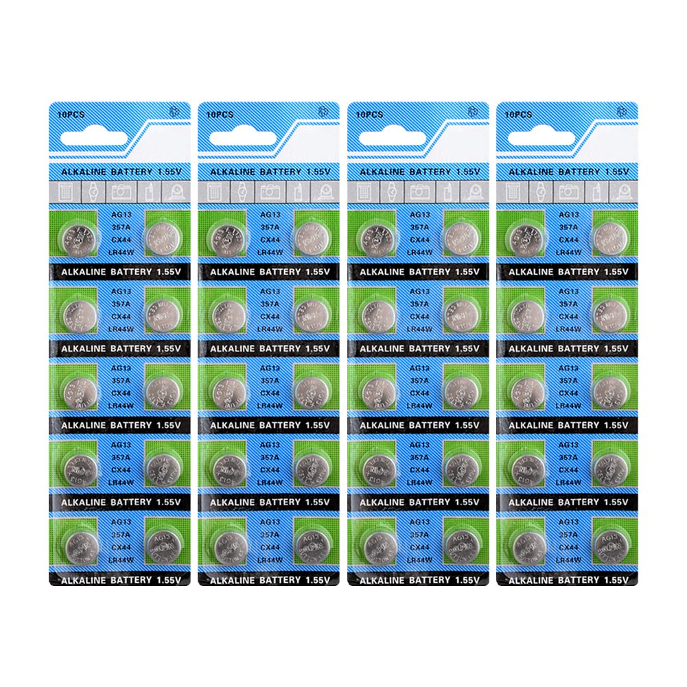 40Pcs lr44 AG13 357A A76 303 LR44 SR44SW SP76 L115... – Grandado