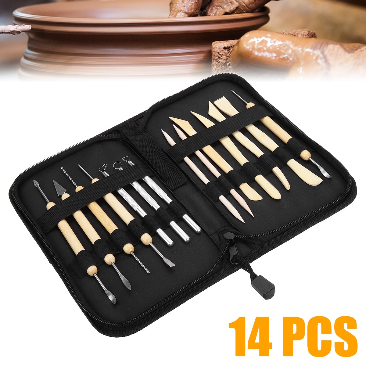 14/30pcs Hand Wood Clay Sculpting Modeling Tool Ki... – Grandado