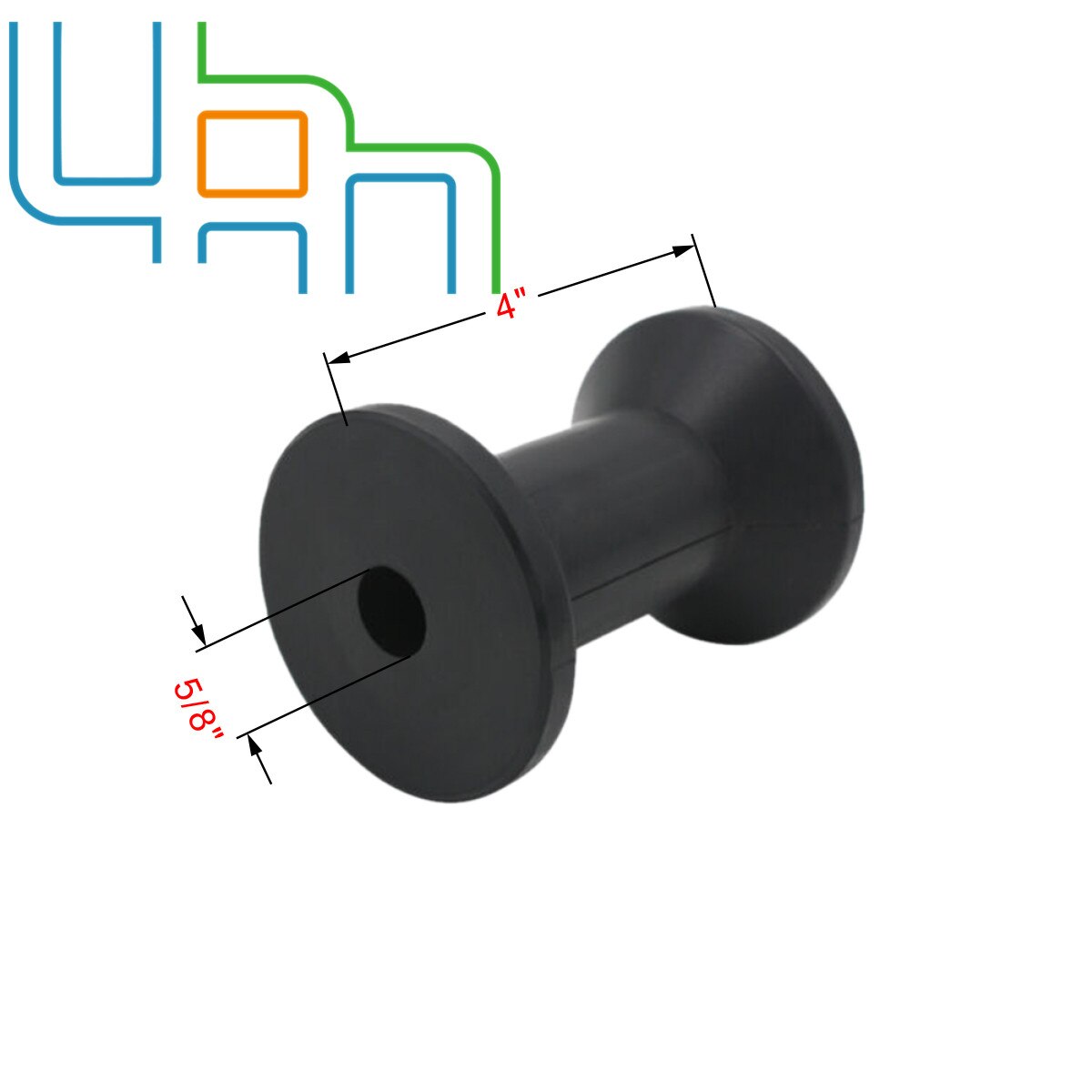 4 Inch Width Boat Trailer Black Molded Rubber Spoo... – Grandado