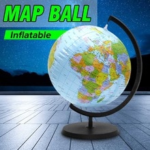 30cm Inflatable World Globe Earth Map with Stand K... – Grandado