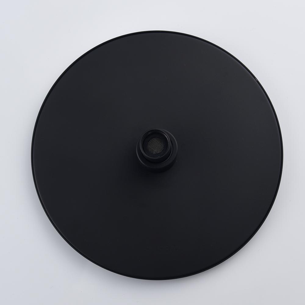 Rvs Vaste Douchekop Mat Zwart Hoge Druk Regendouch... – Vicedeal