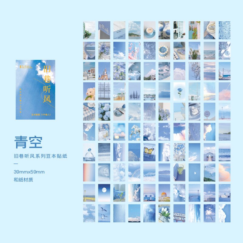 MOHAMM-100 hojas de pegatinas de papel Washi para ... – Grandado