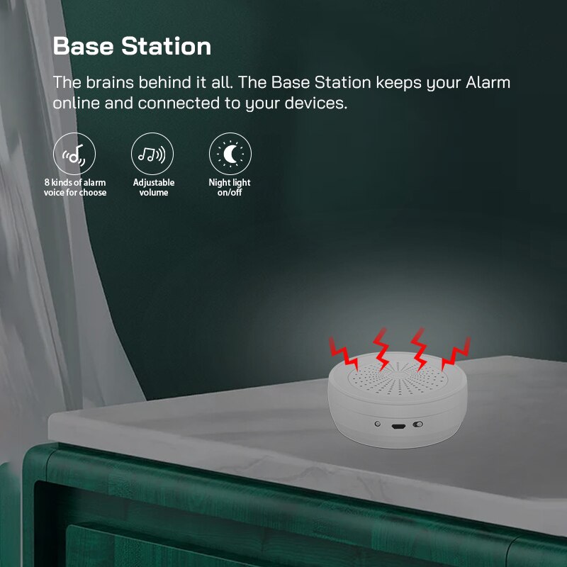 Tuya RF Alarm Gateway Window Door Sensor Water Det... – Grandado