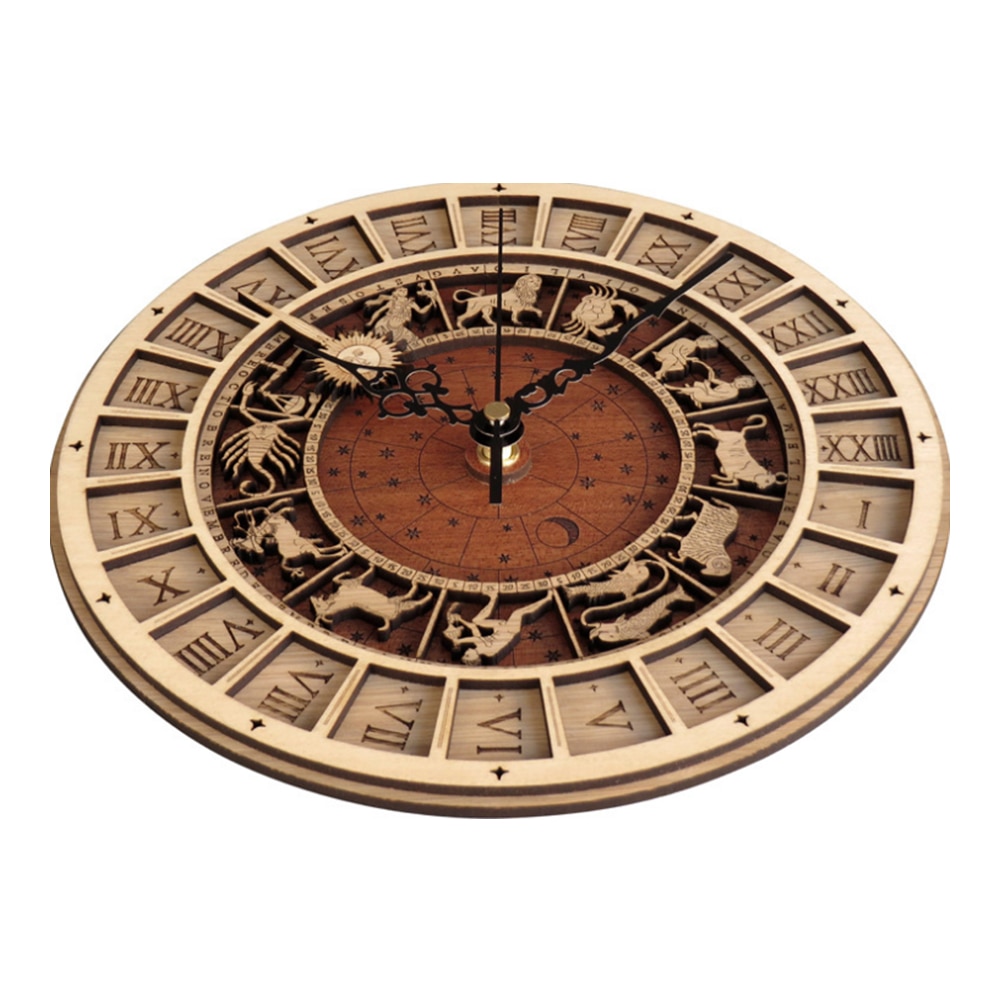 Venice Astronomy Astrology Art Record 3D Wall Cloc... – Grandado