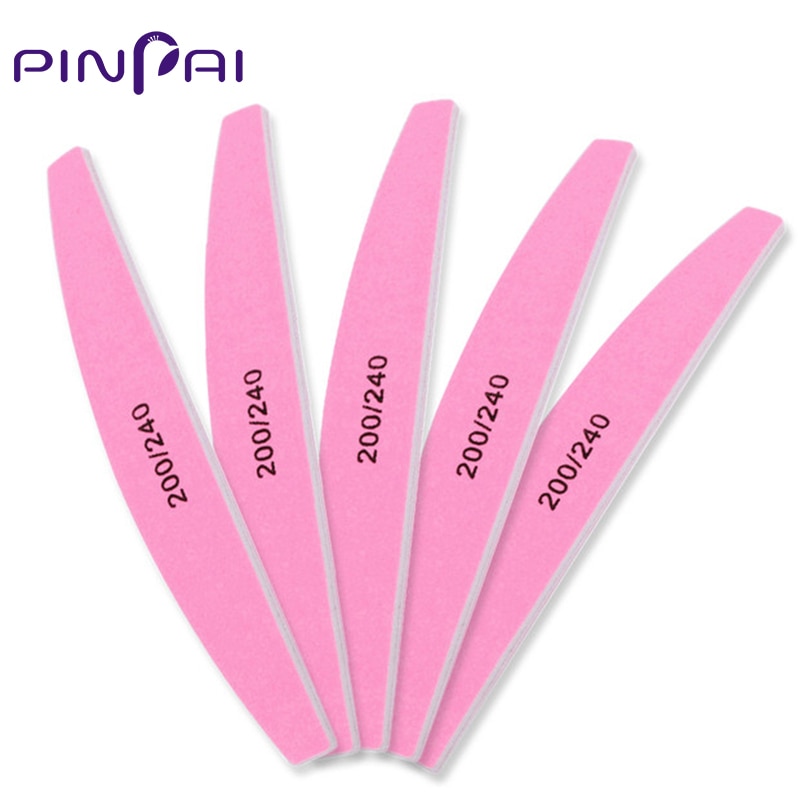 PinPai 5Pcs Half Round Pink 200 240 Grits Nail Fil... – Vicedeal