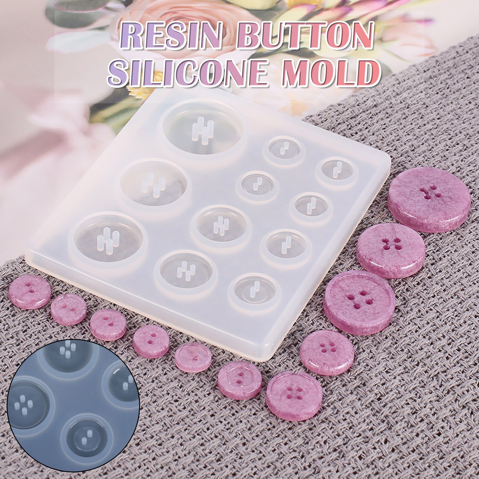 Diy Siliconen Mal Knop Epoxyhars Mal Sieraden Make... – Grandado