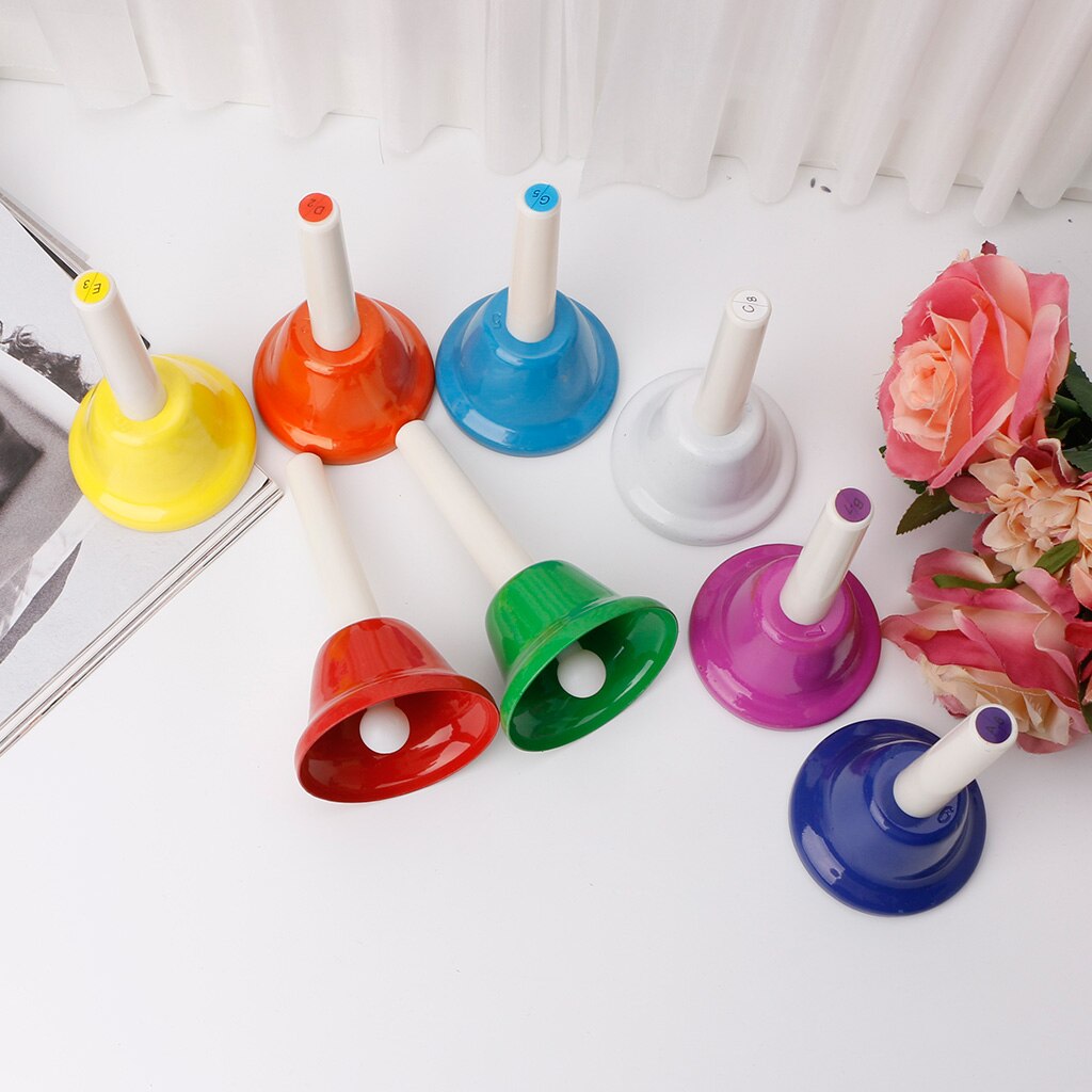 Rhythm 8 Note Hand Bell Set Musical Instrument Per... – Grandado