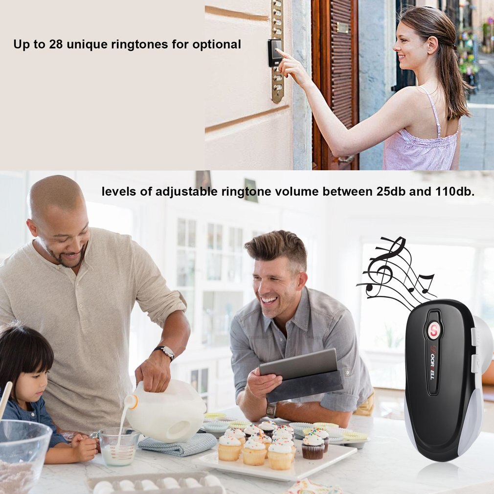 Digital Wireless Doorbell Kit with 2 Transmitters ... – Grandado