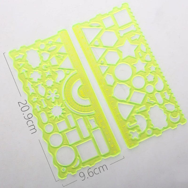 2PCS Fun Tangram Wanhua Ruler Multifunctional DIY ... – Vicedeal