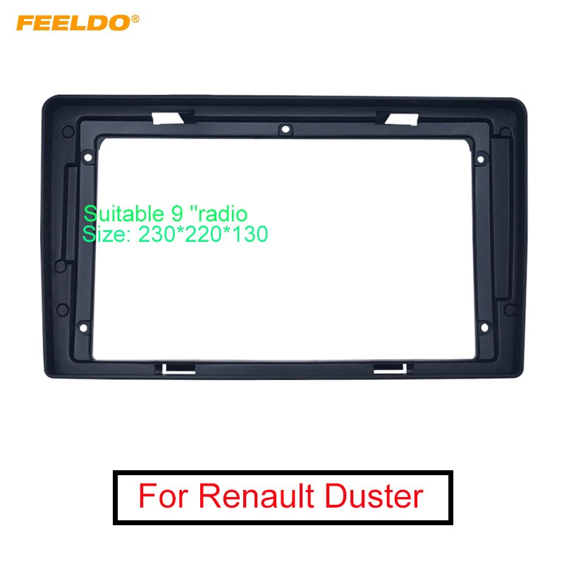 FEELDO Car Audio 2Din Dash Fascia Frame For Renaul... – Grandado