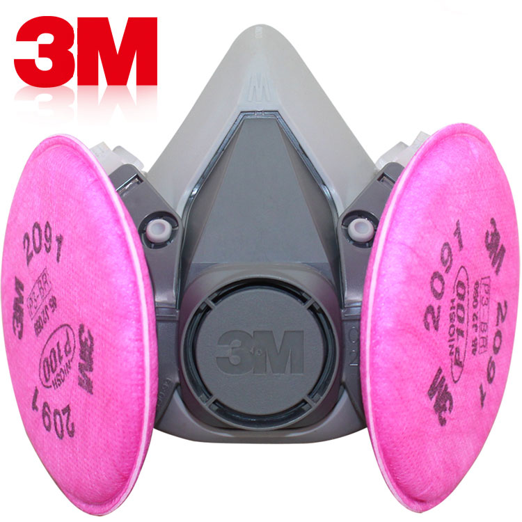 3M6200 with 3M2091 filter cotton dust cover P100 – Grandado